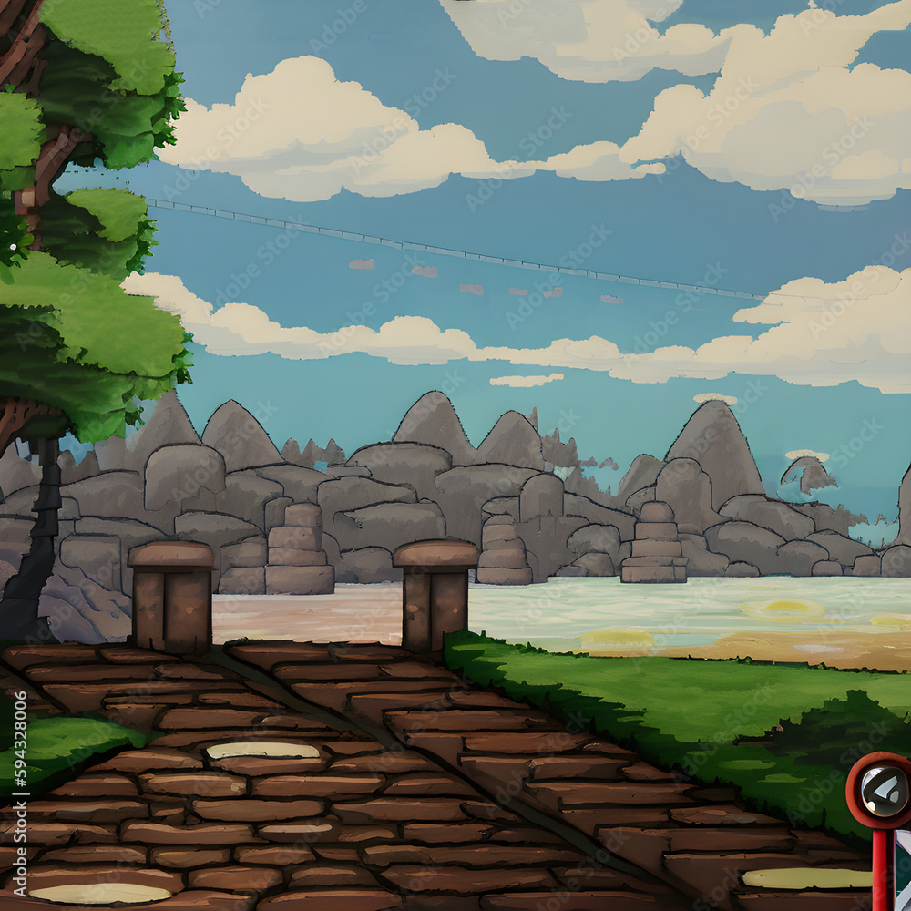 Generic Environment, adventure time, cuhead, psicodelic, Environment ...