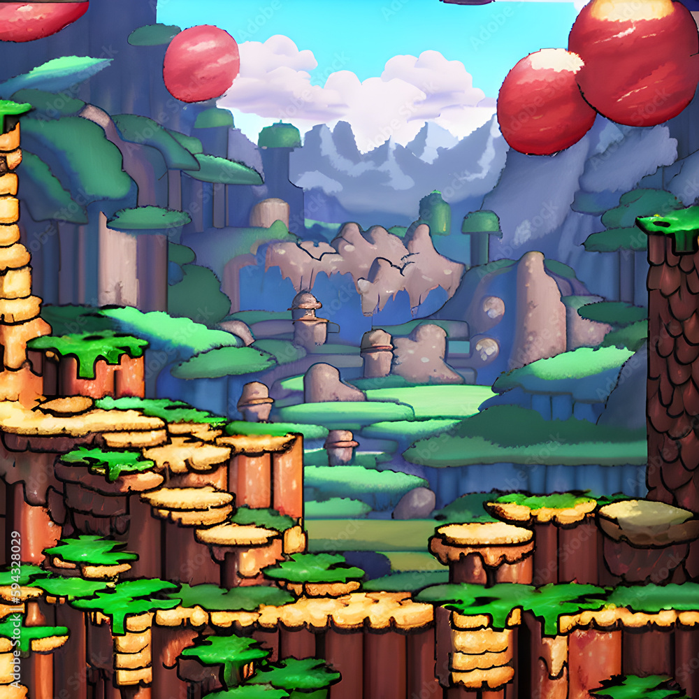 Generic Environment, adventure time, cuhead, psicodelic, Environment ...