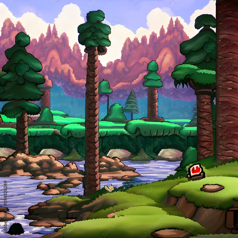 Generic Environment, adventure time, cuhead, psicodelic, Environment ...