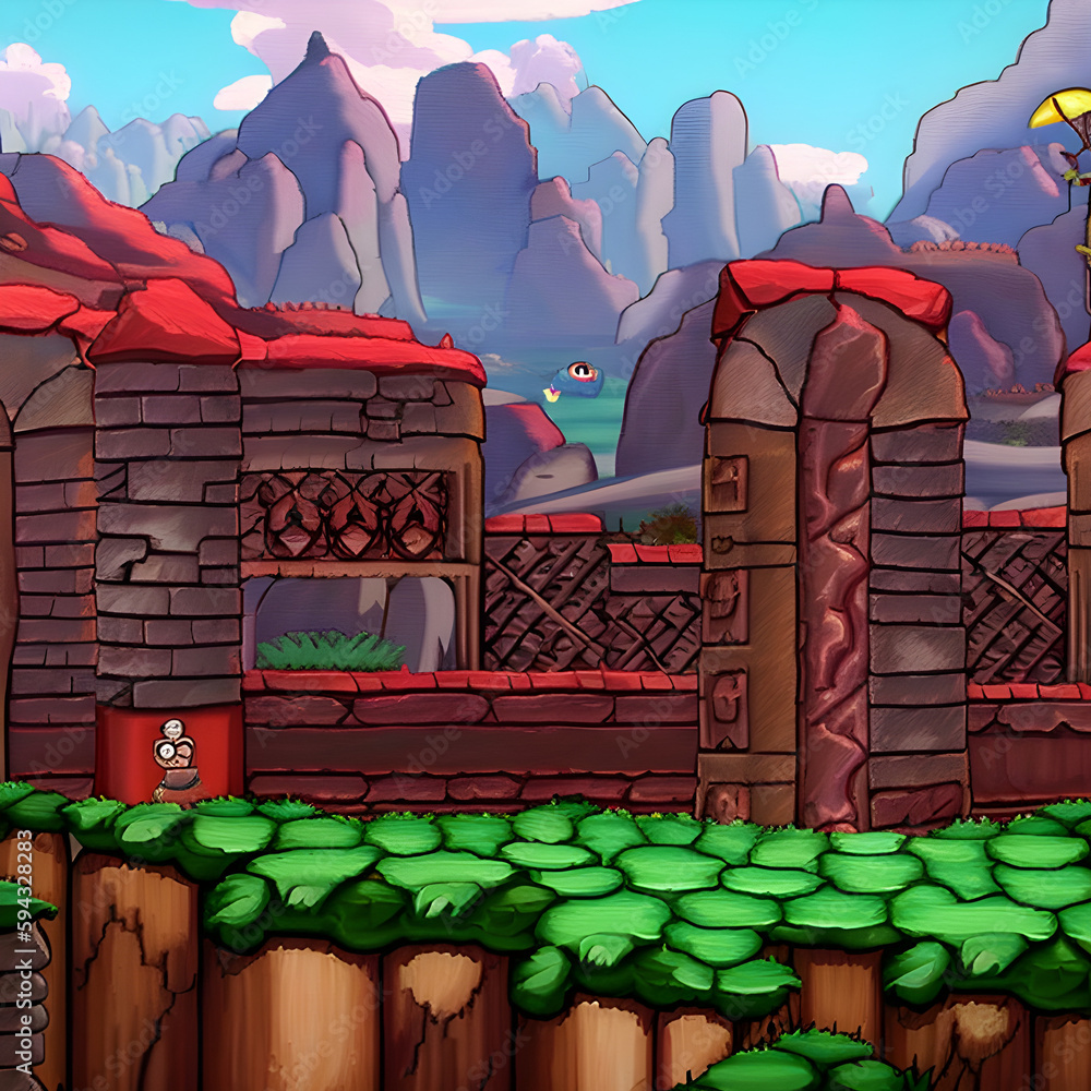 Generic Environment, adventure time, cuhead, psicodelic, Environment ...