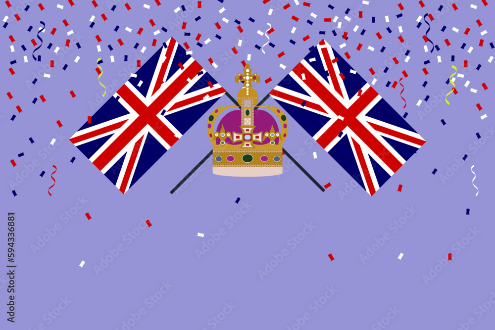 Union Jack flag celebration UK Union Jack flag background vector ...