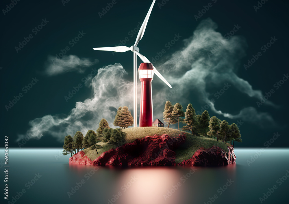 ESG ecological concept. Alternative energy, sustainable ecosystem ...