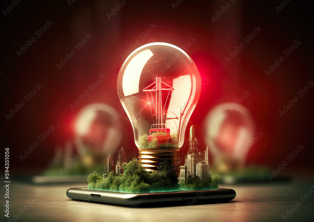 ESG ecological concept. Alternative energy, sustainable ecosystem ...