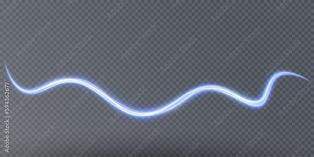 Luminous blue lines png of speed. Light glowing effect png. Abstract ...