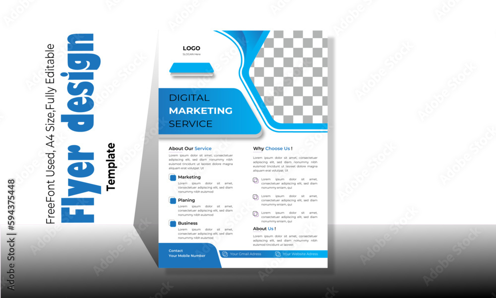 Vetor de This Flyer Template Design is for business promotion ...
