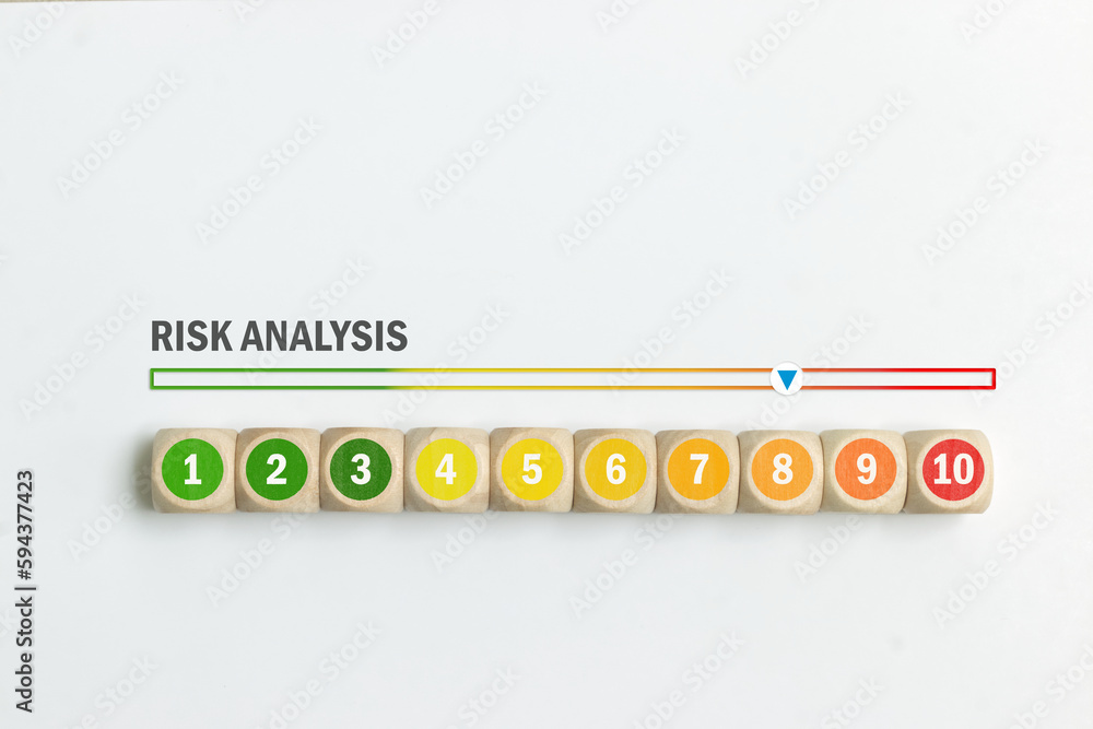Business decision making and risk analysis. Measuring high risk. Risky ...
