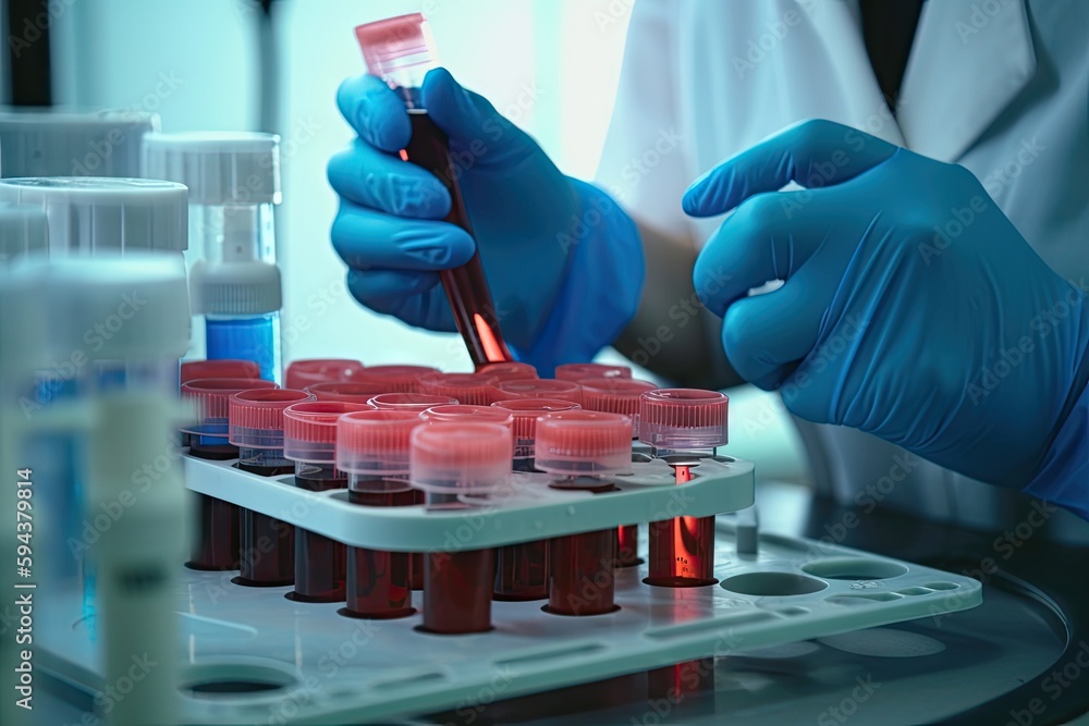 person, testing new stem cell-derived drug for treatment of disease ...