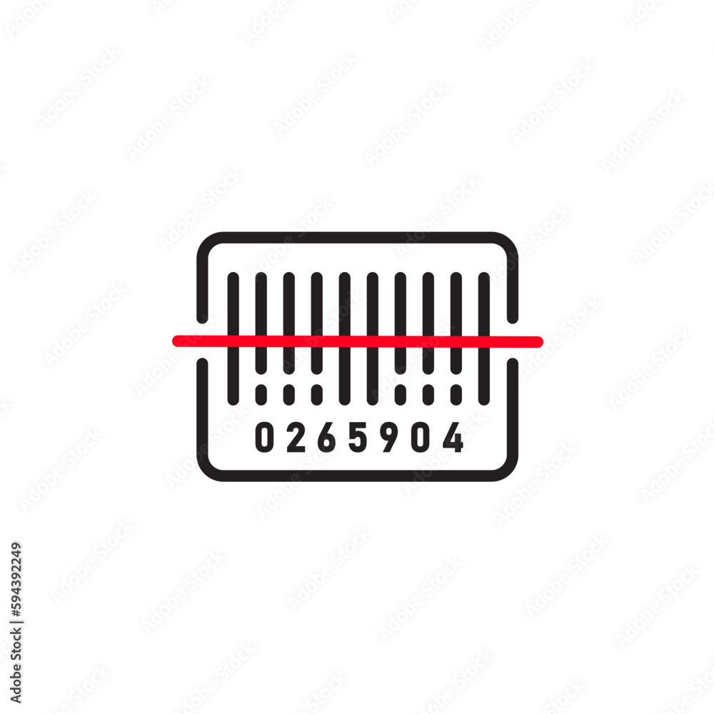 Barcode icon, qr code, scan for app web logo banner poster icon - SVG ...