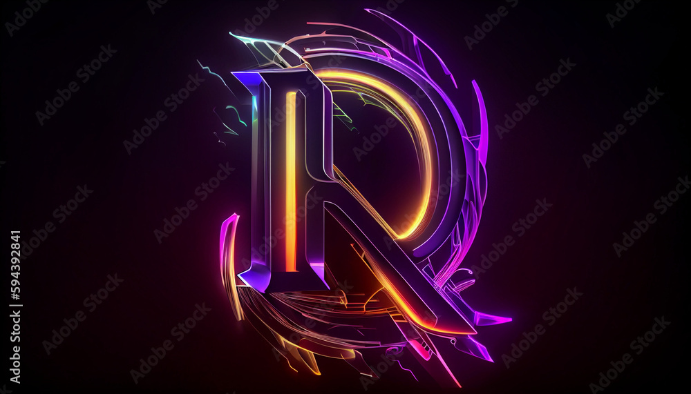 Cool R Letter