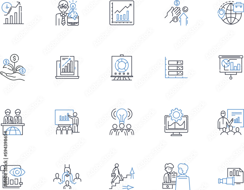 Amplification line icons collection. Boost, Loudness, Enlarge ...