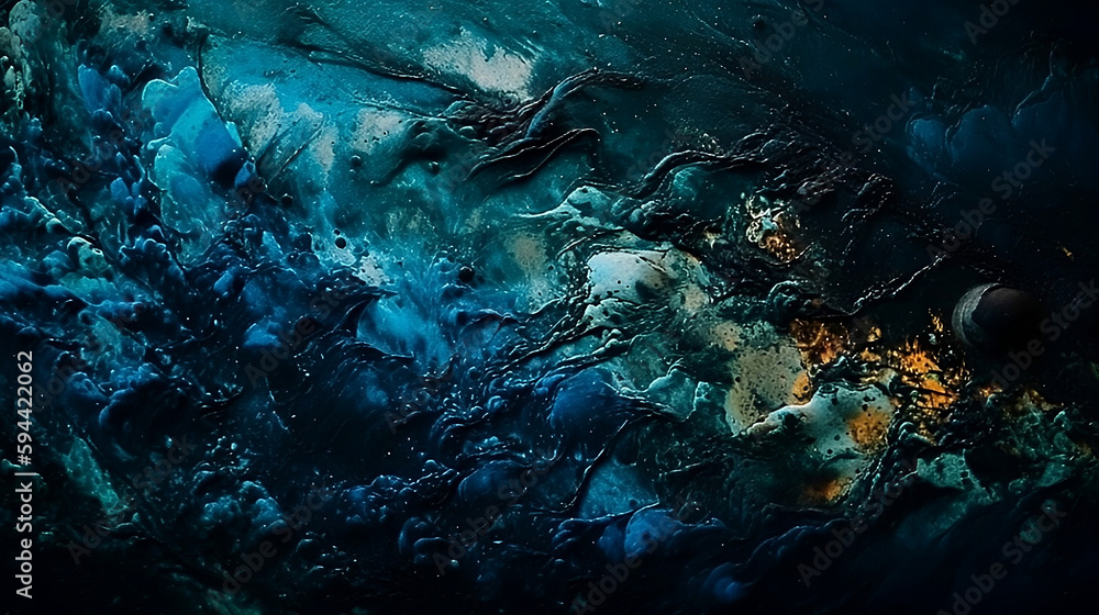 Abstract blue abstract wallpaper background in Renaissance-inspired ...