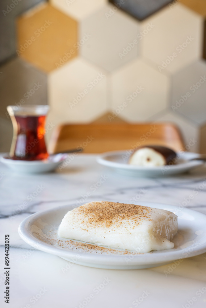 Traditional Turkish Cuisine Dairy Desserts (Kazandibi, Muhallebi, Tavuk ...