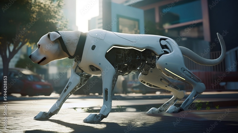 Ilustrace „AI Generated images of A world where animals have developed ...