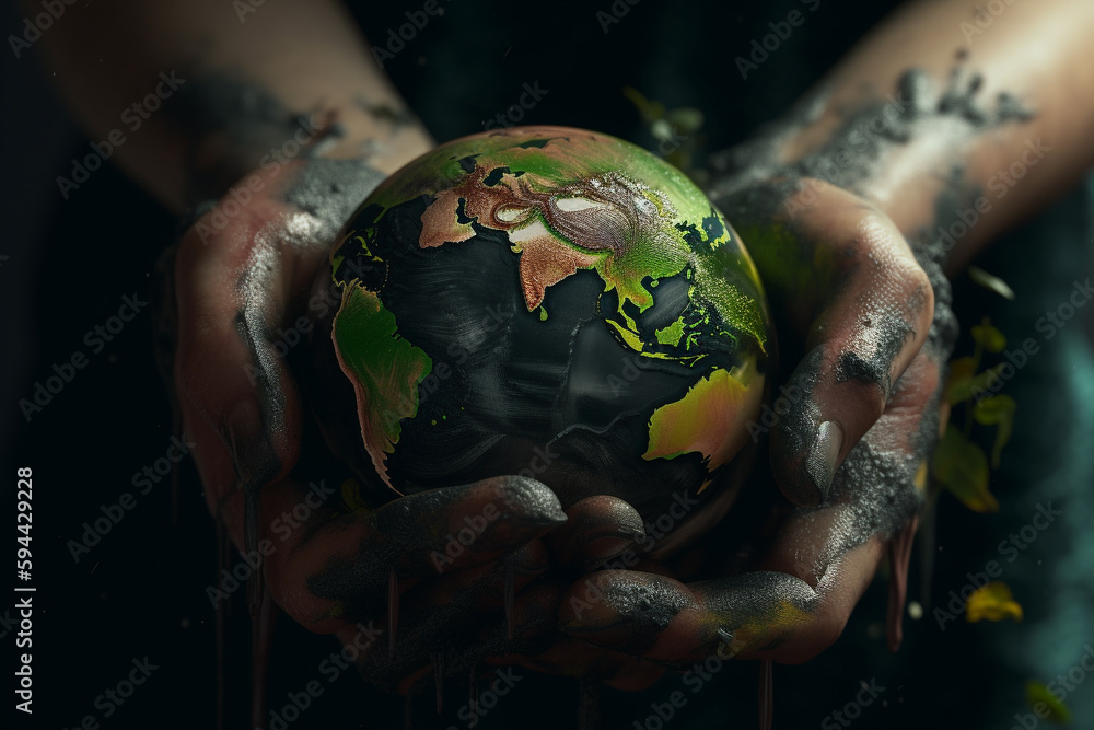 World environment day. Saving nature, ecology, environmental cleanup ...