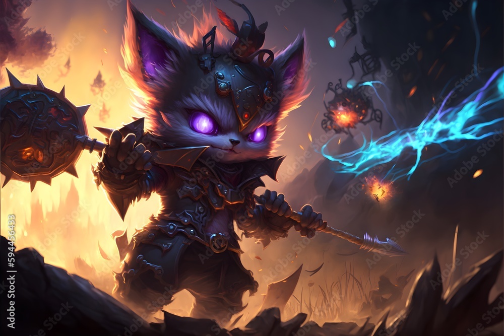 Vastaya Yordle Void Monster Character Concept League of Legends Splash ...