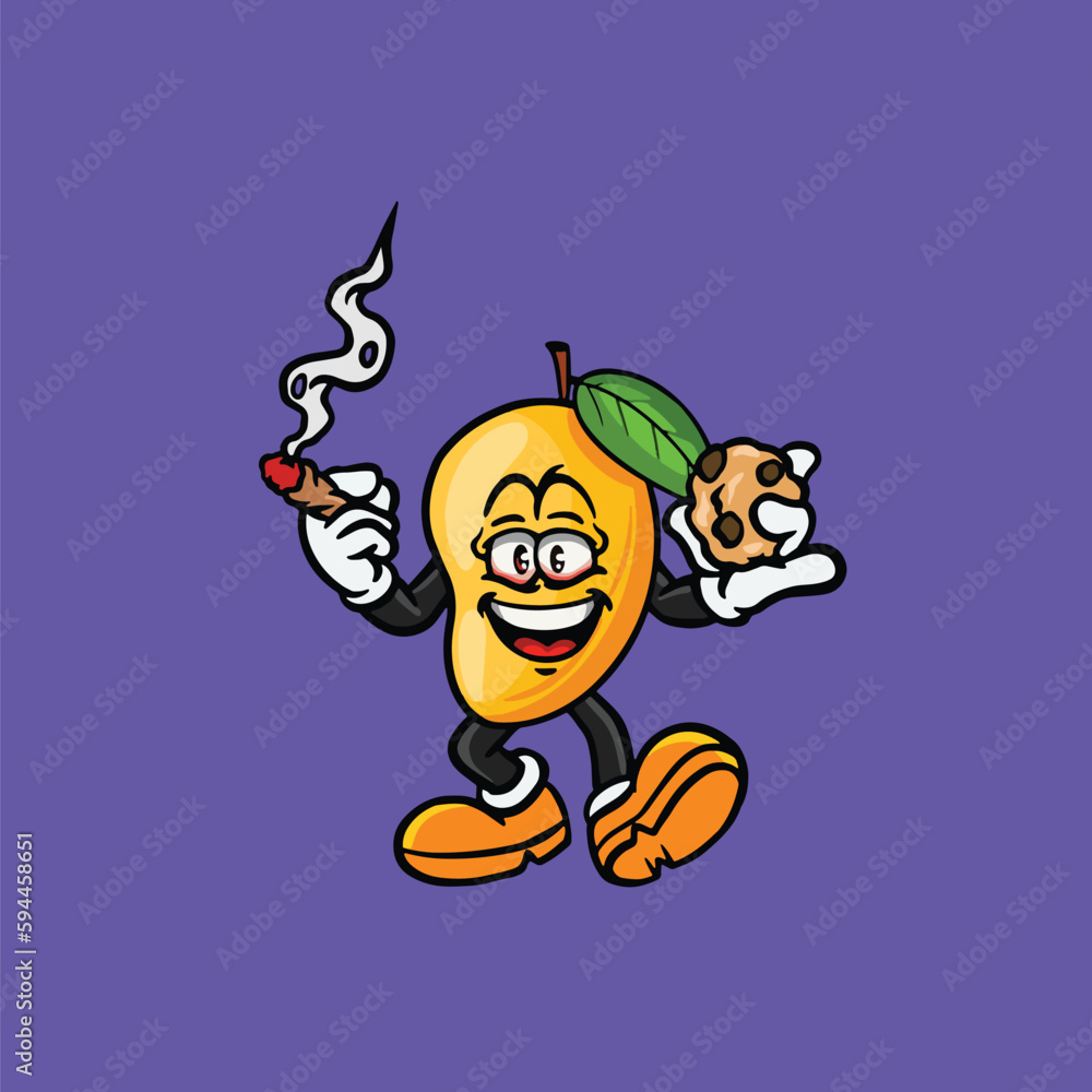 Weed High Cartoon Face