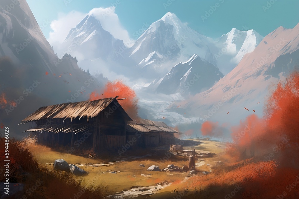 FireCore's Mountain Painting: A Stunning CryEngine Concept Art with an ...