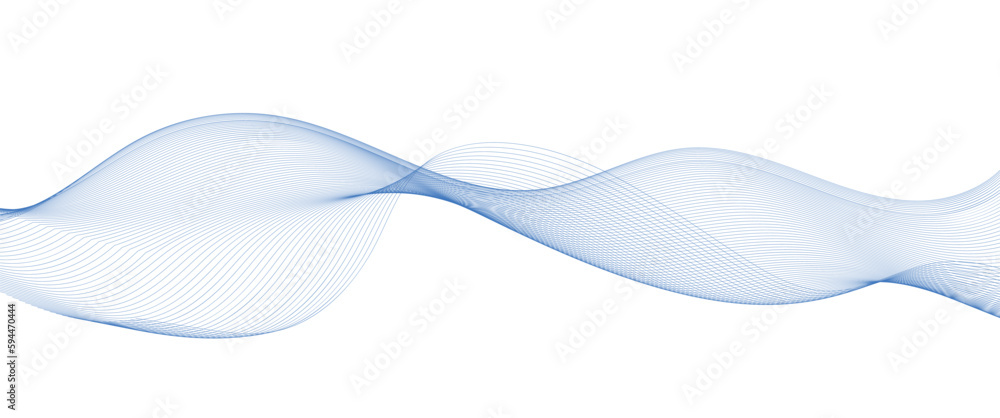 abstract blue wave background. Blue minimal round lines abstract ...