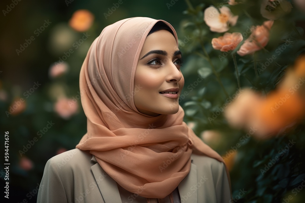 Environmental portrait photography of a pleased woman in her 30s ...