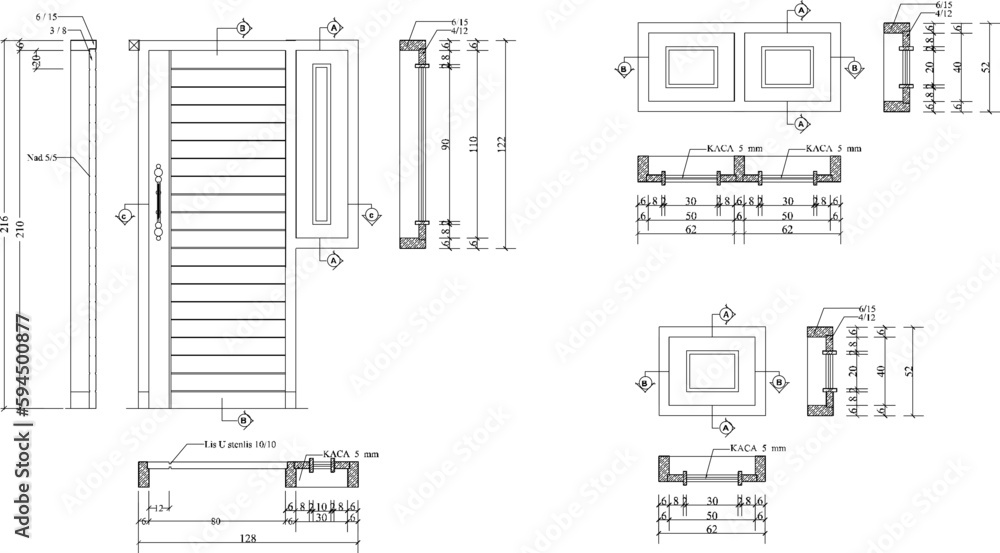 Vector sketch illustration of house door detail design Stock Vector ...