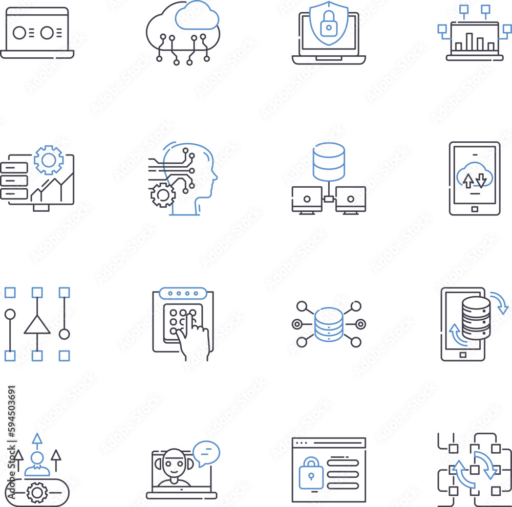 Gui Elements Line Icons Collection Button Checkbox Radiobutton Label Textbox Dropdown