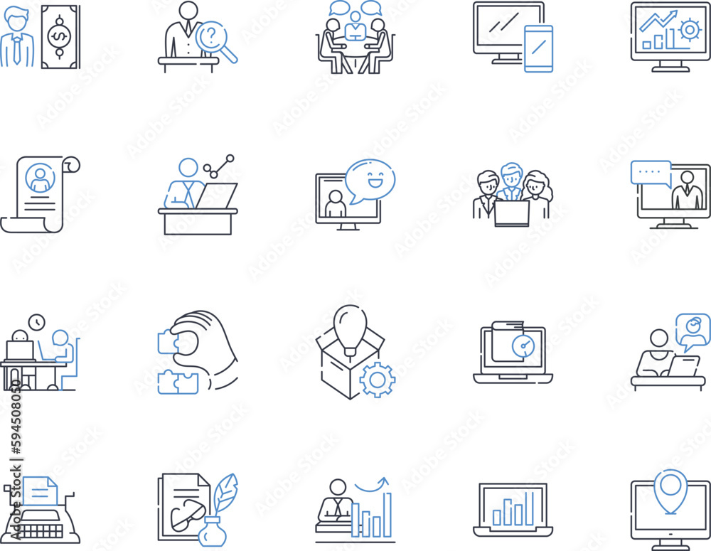 Customer and client line icons collection. Loyalty, Satisfaction ...
