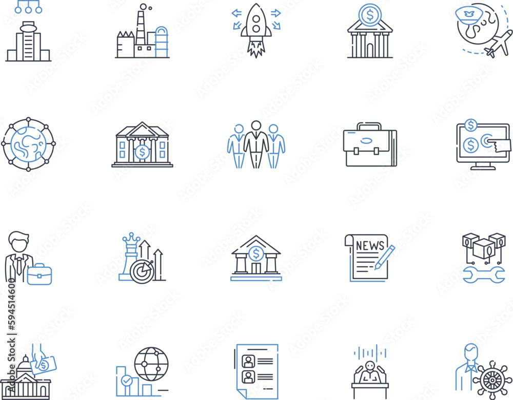 Judiciary Bench line icons collection. Justice, Law, Judges, Courtroom ...