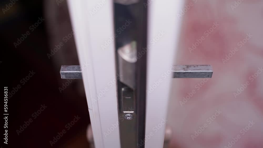 Repair of the handle of a plastic door, restoration of a door after ...