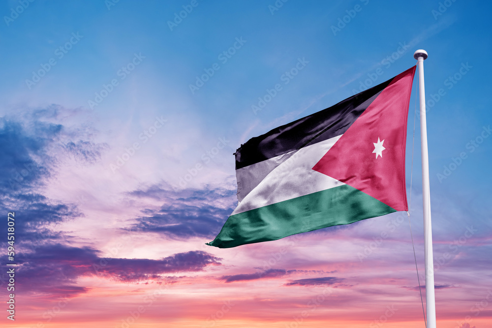 Jordan waving flag, flag in a pole, memorial day, freedom of speech ...