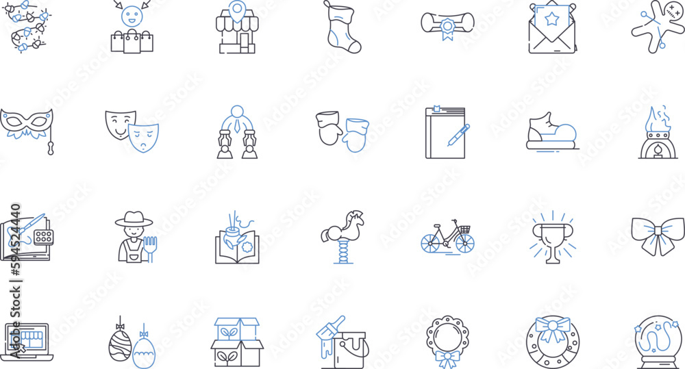 Unique trade line icons collection. Artisan, Craftsmanship, Bespoke ...