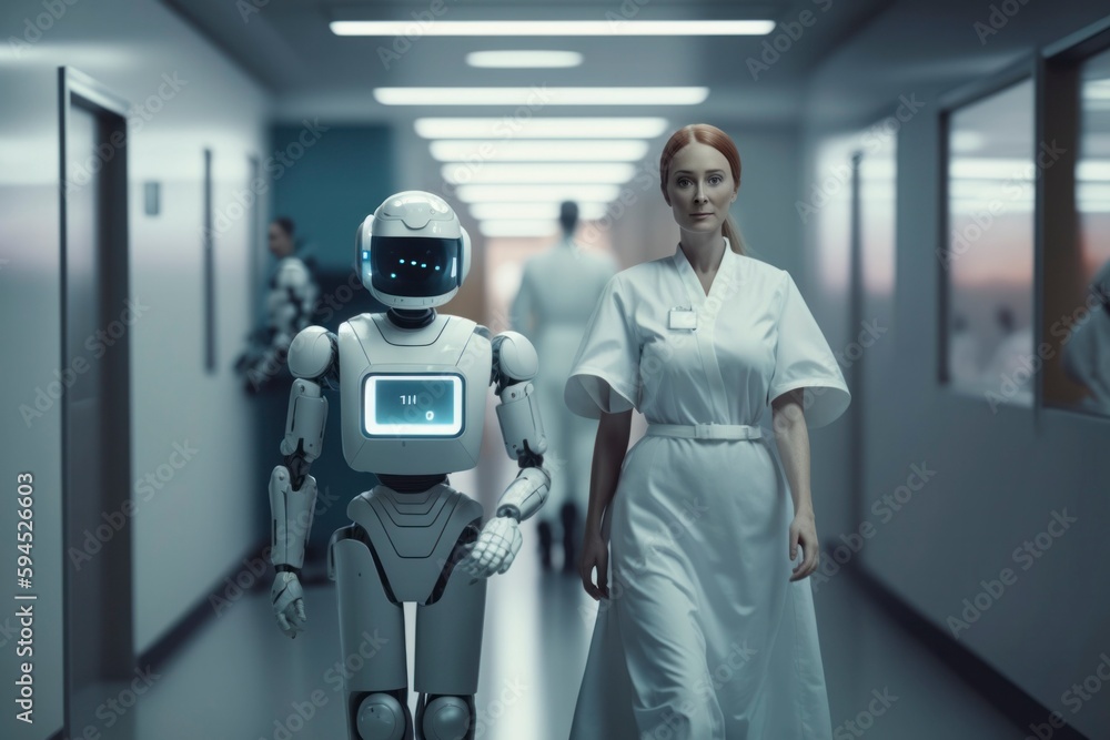 nurse assistant robot which simulates a world in the future where ...