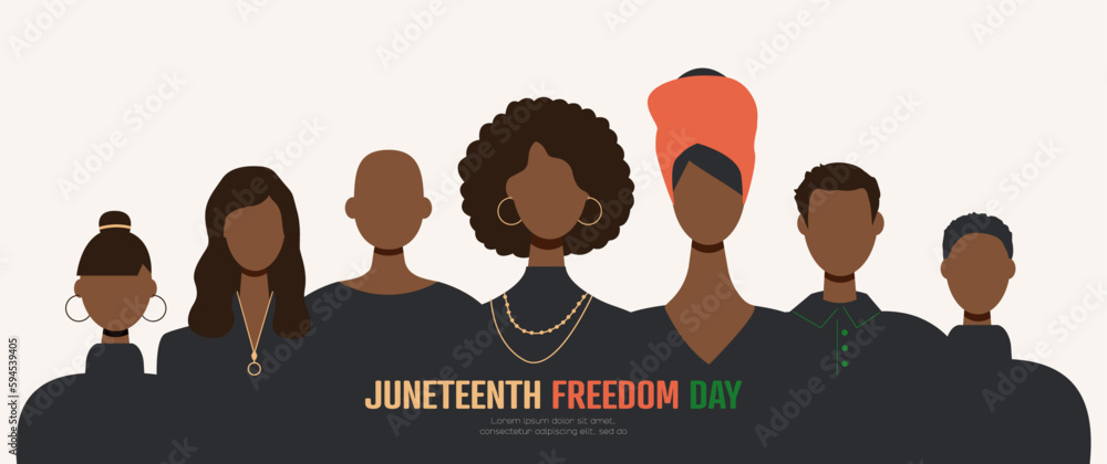 Juneteenth Freedom Day banner. Stock Vector | Adobe Stock