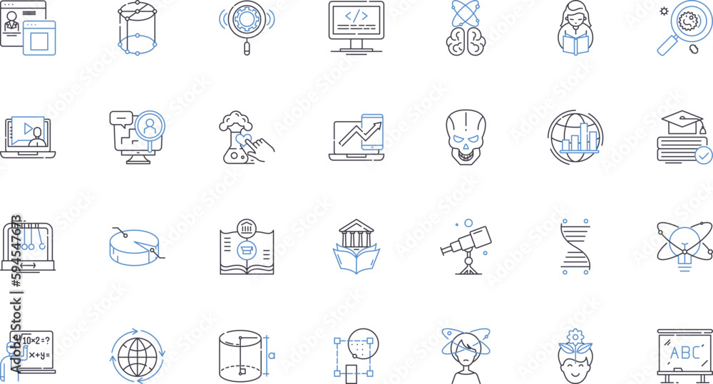 Vetor de Workshop Studio line icons collection. Creative, Collaborative ... Vetor de Workshop Studio line icons collection. Creative, Collaborative ...