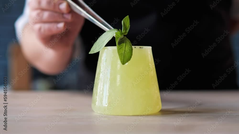 Sparkling water, lemon juice, simple syrup, basil. The freshness of the ...