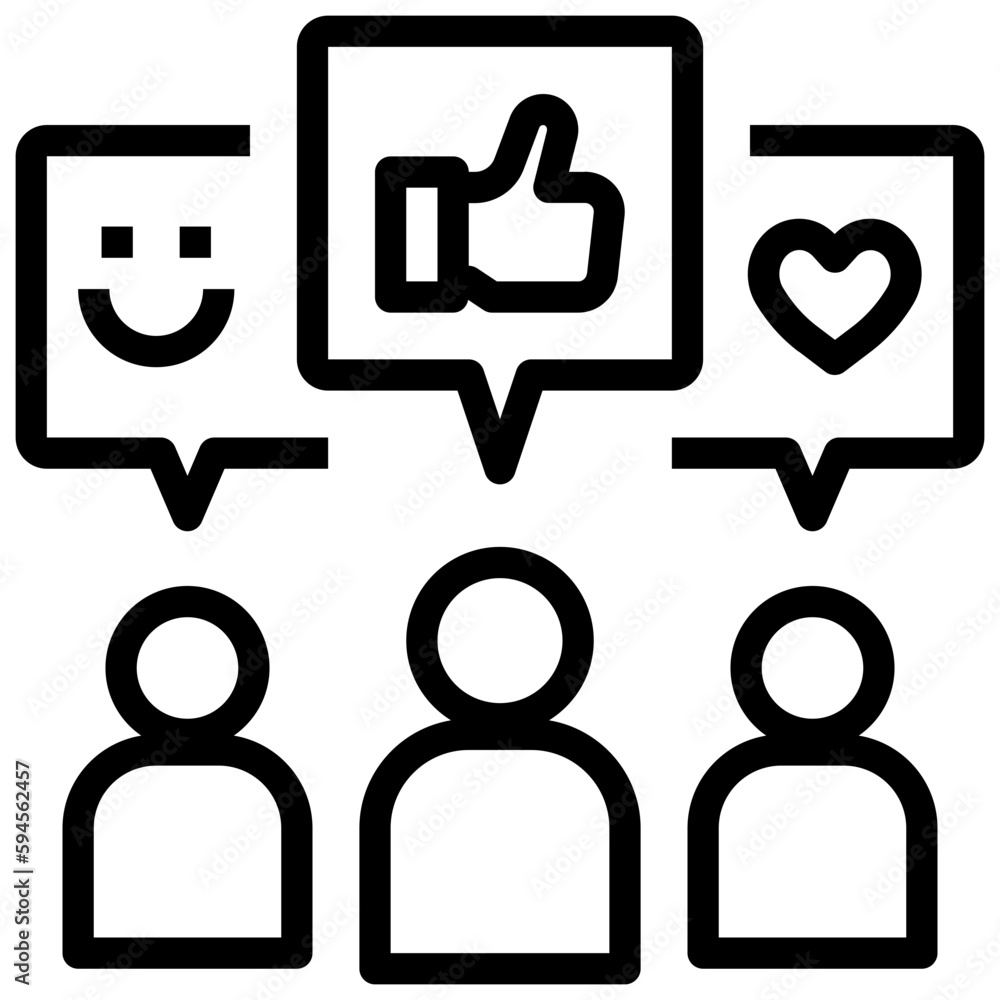 customer experience style icon Stock Vector | Adobe Stock