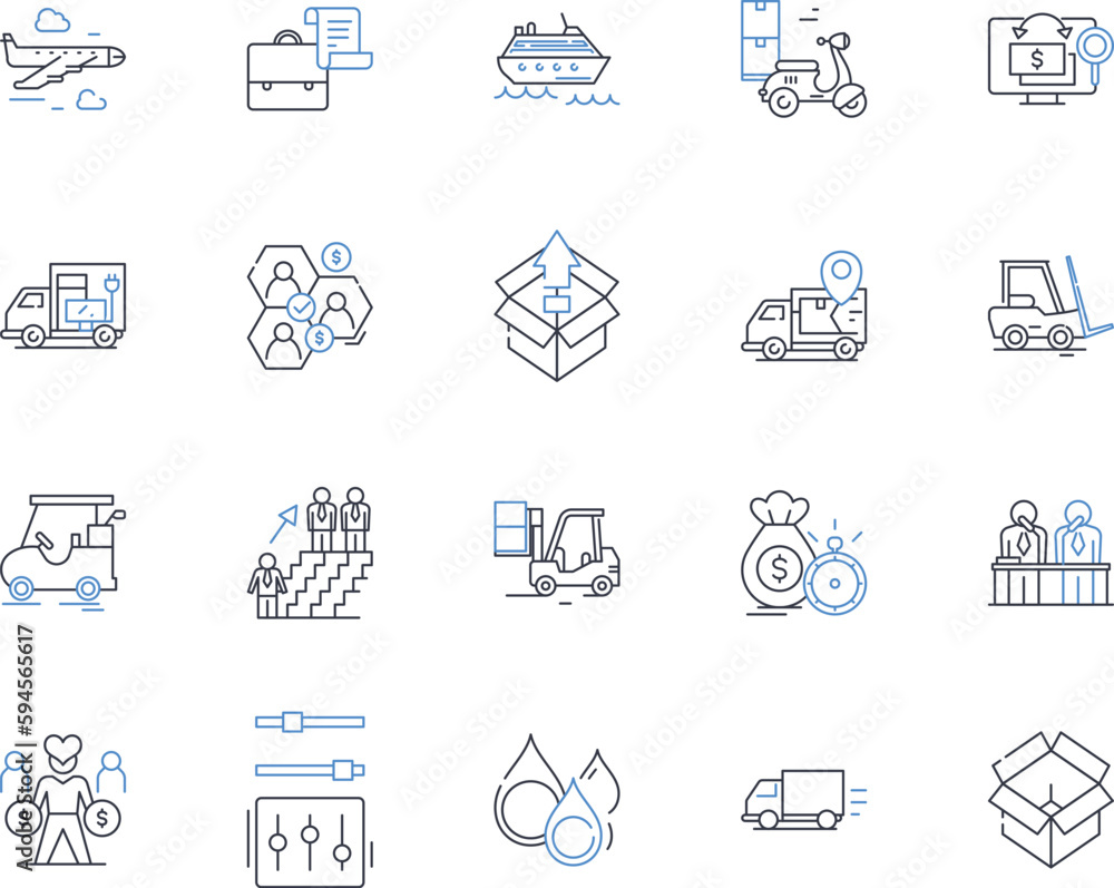 Customer service line icons collection. Satisfaction, Communication ... Customer service line icons collection. Satisfaction, Communication ...