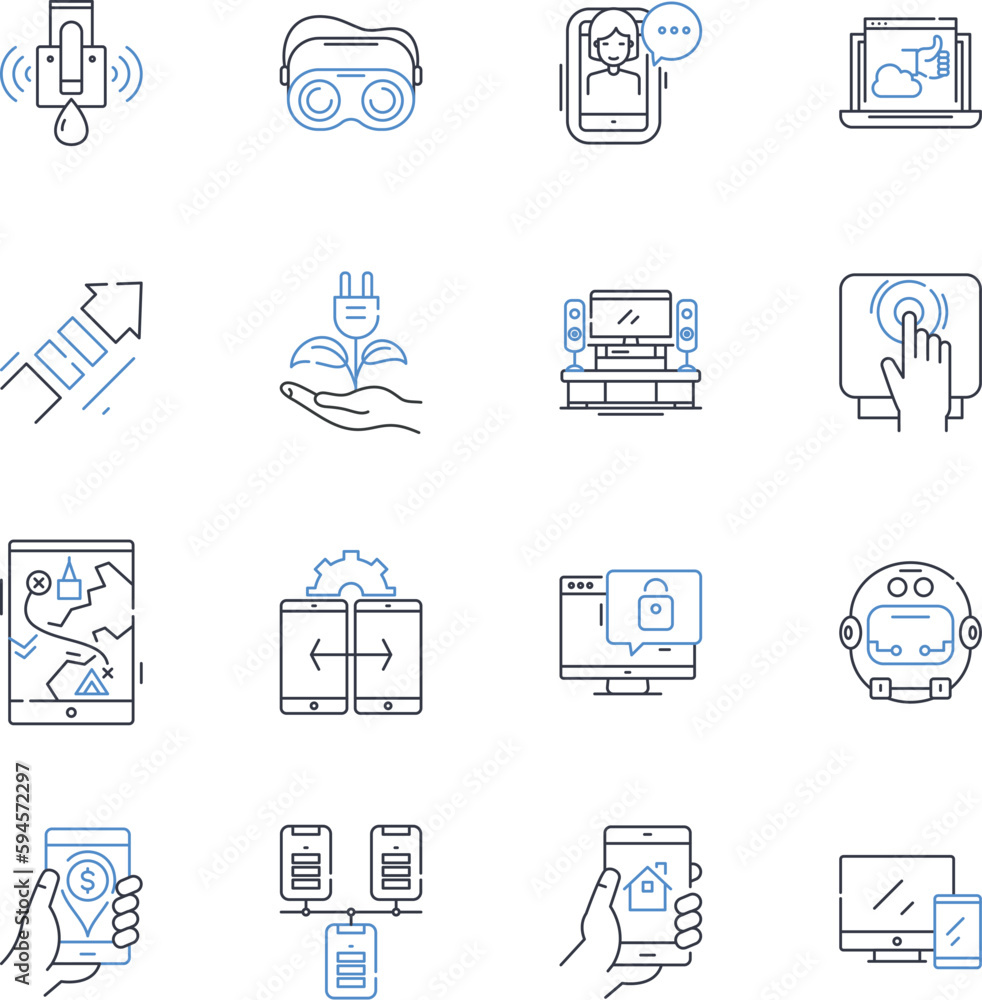Apparatus and instruments line icons collection. Equipment, Tools ...