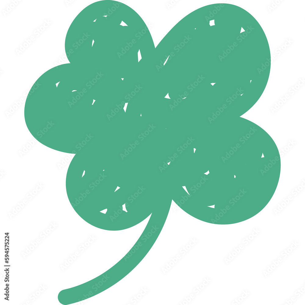 Beautiful clover leaves illustration vector png decoration. children's ...