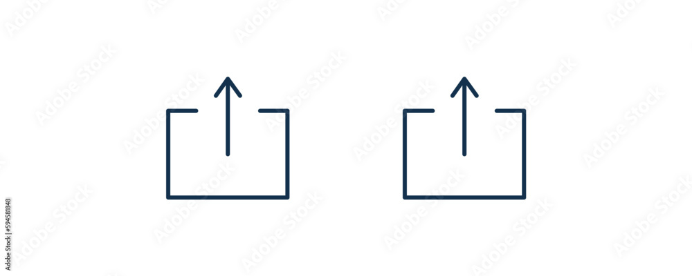export button icon. Outline and filled export button icon from user ...