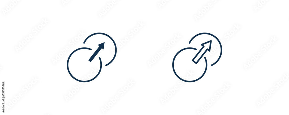 transition icon. Outline and filled transition icon from transportation ...