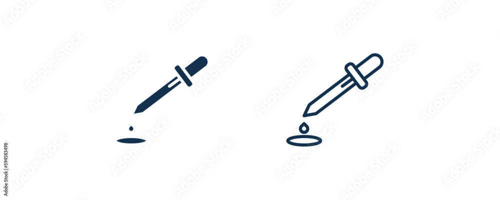 dosage medical tool icon. Outline and filled dosage medical tool icon ...