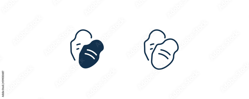 Vettoriale Stock tuber icon. Outline and filled tuber icon from ...