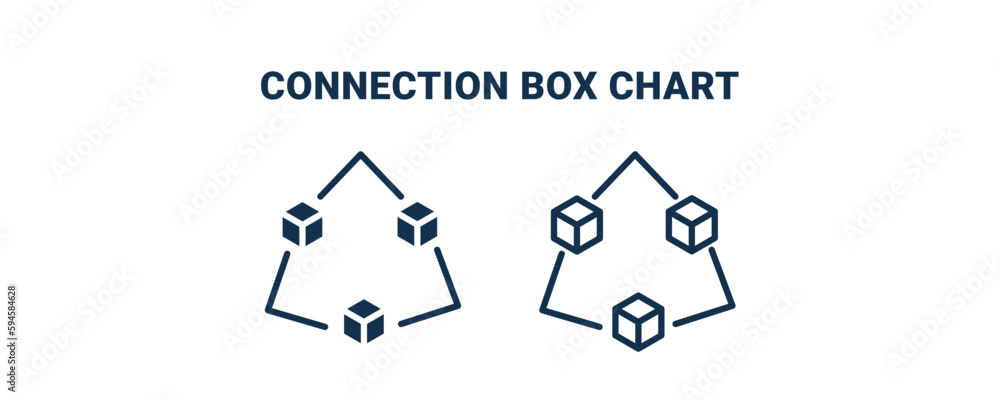 connection box chart icon. Outline and vector connection box chart icon ... connection box chart icon. Outline and vector connection box chart icon ...
