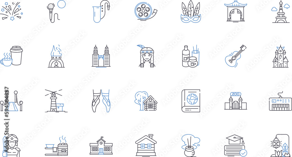 Ethos line icons collection. Integrity, Credibility, Hsty, Trusrthiness ...