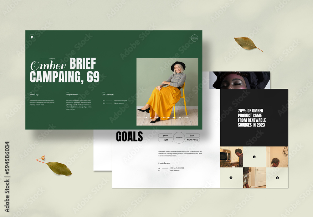 Creative Brief Layout Stock Template | Adobe Stock