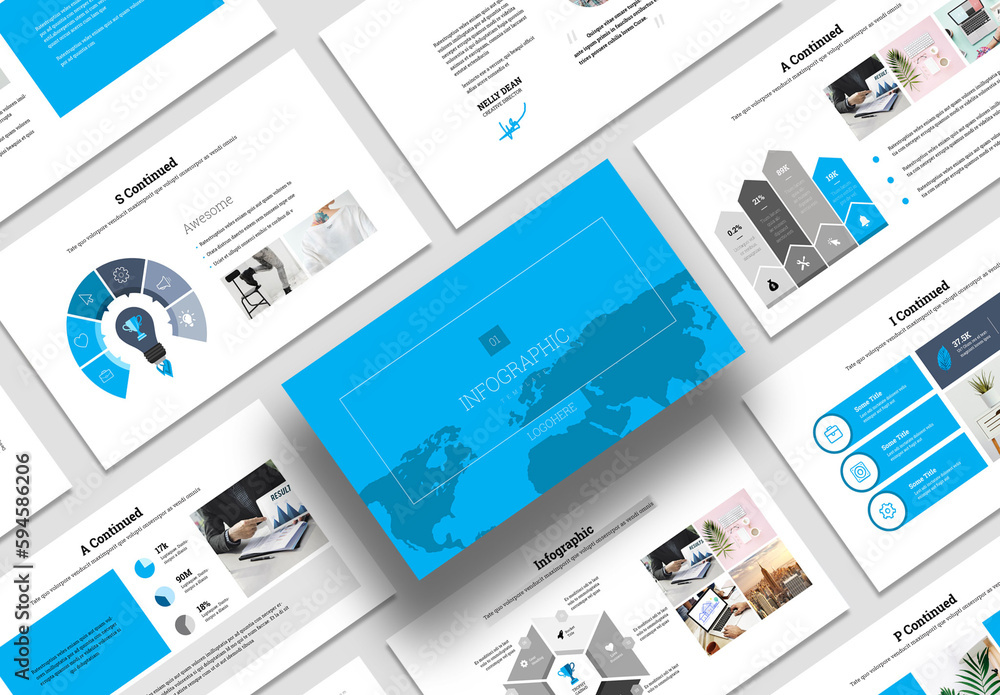 Infographic Presentation Layout Stock Template | Adobe Stock