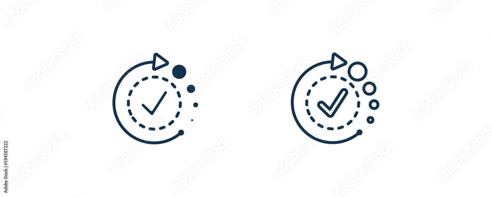availability icon. Outline and filled availability icon from artificial ...