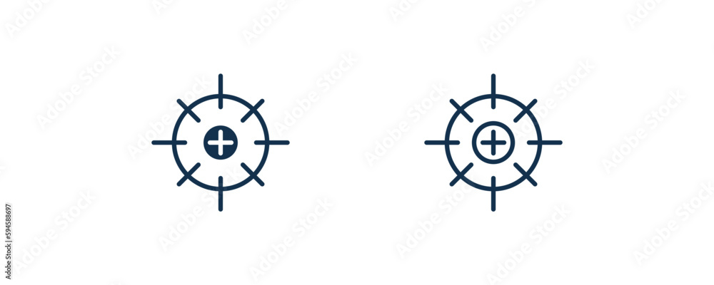 calibrate icons. Outline and filled calibrate, equipment icon from ...