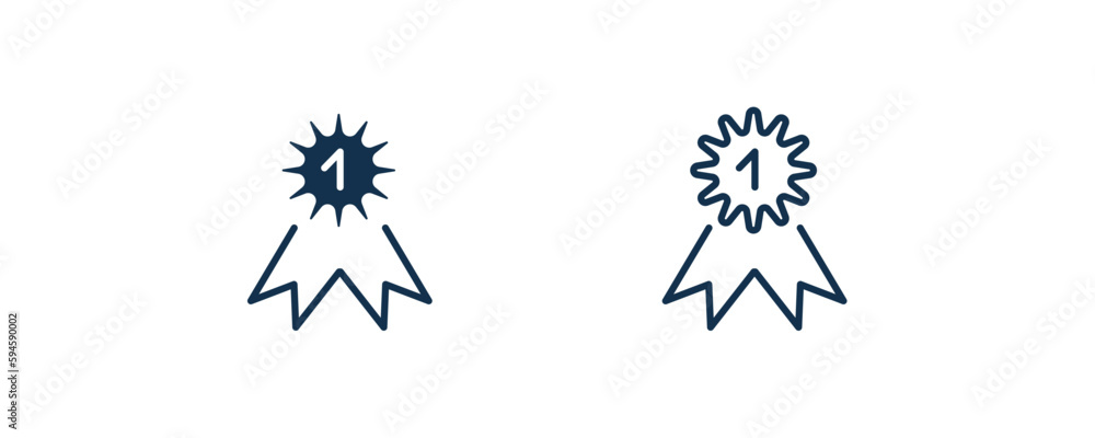 first prize icon. Outline and filled first prize icon from humans and ...