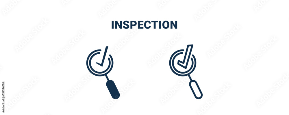 inspection icon. Outline and filled inspection icon from delivery and ...